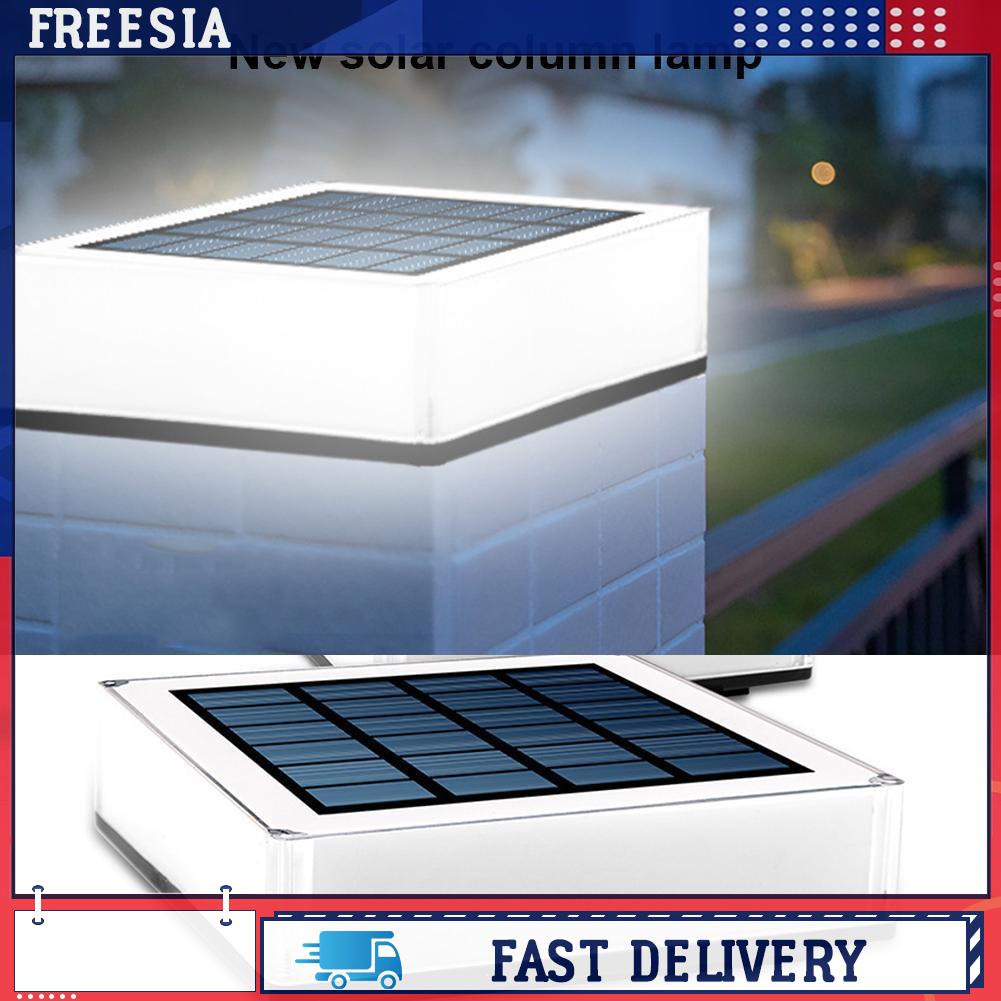 LED Solar Pillar Light Outdoor Waterproof Column Night Light Garden ...