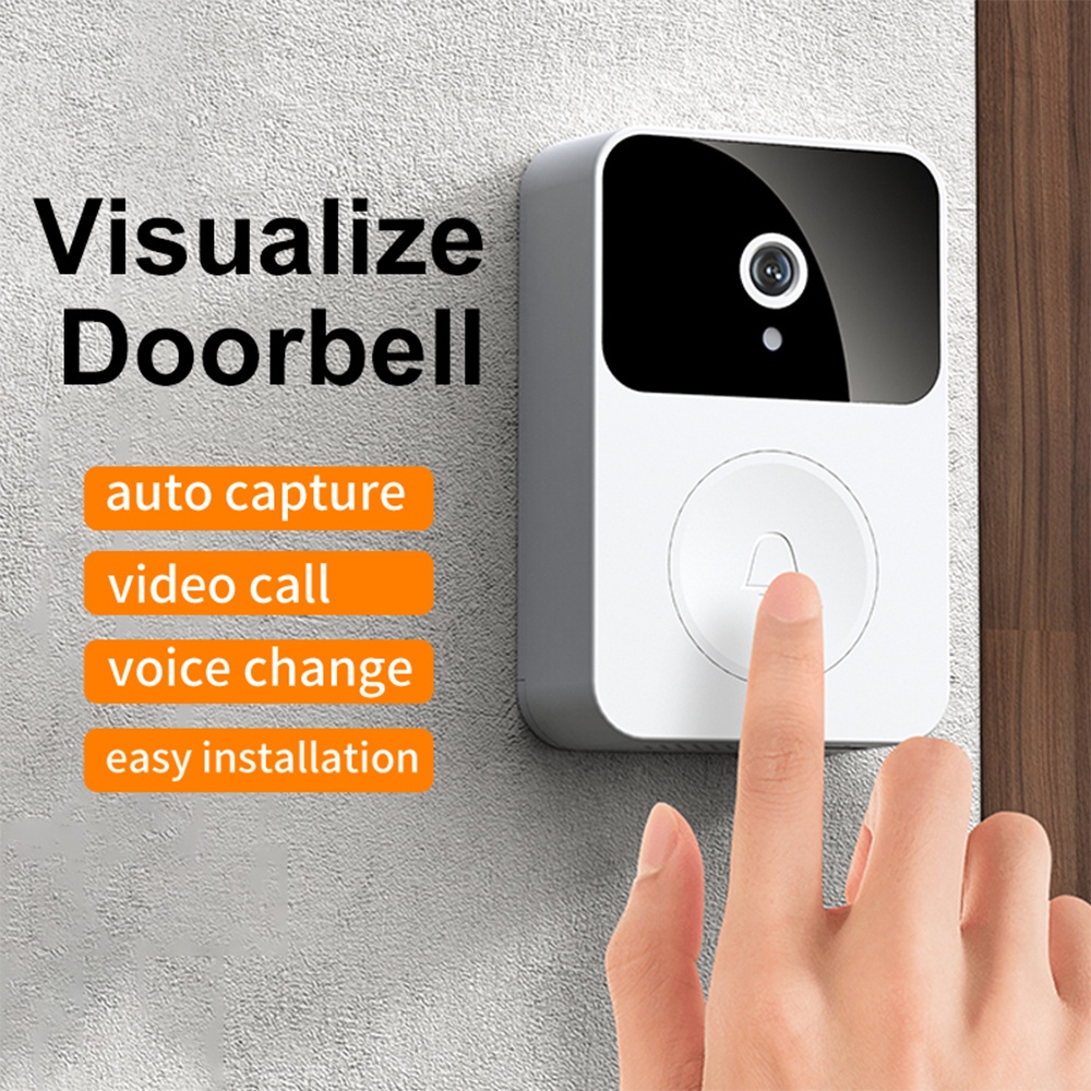 Outdoor WiFi Video Doorbell Wireless HD Camera Alarm Security Smart ...