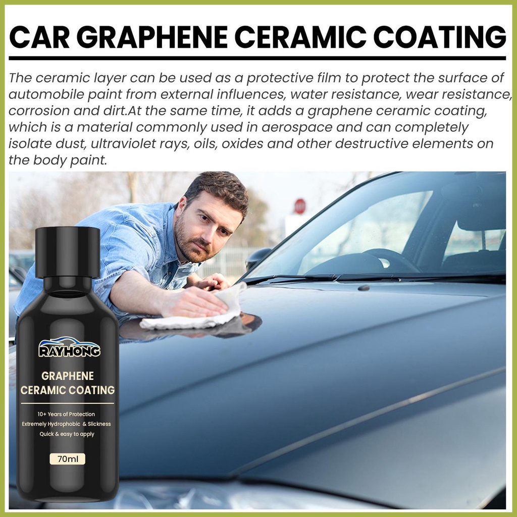 Graphene Ceramic Coating 70ml Advanced Graphene Ceramic Coating for Car ...