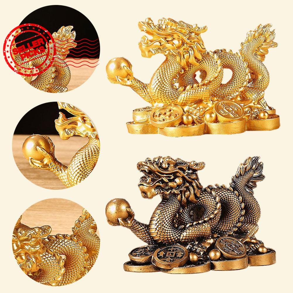 Dragon Zodiac Dragon Imitation Bronze Han Dragon Decoration Office Room ...