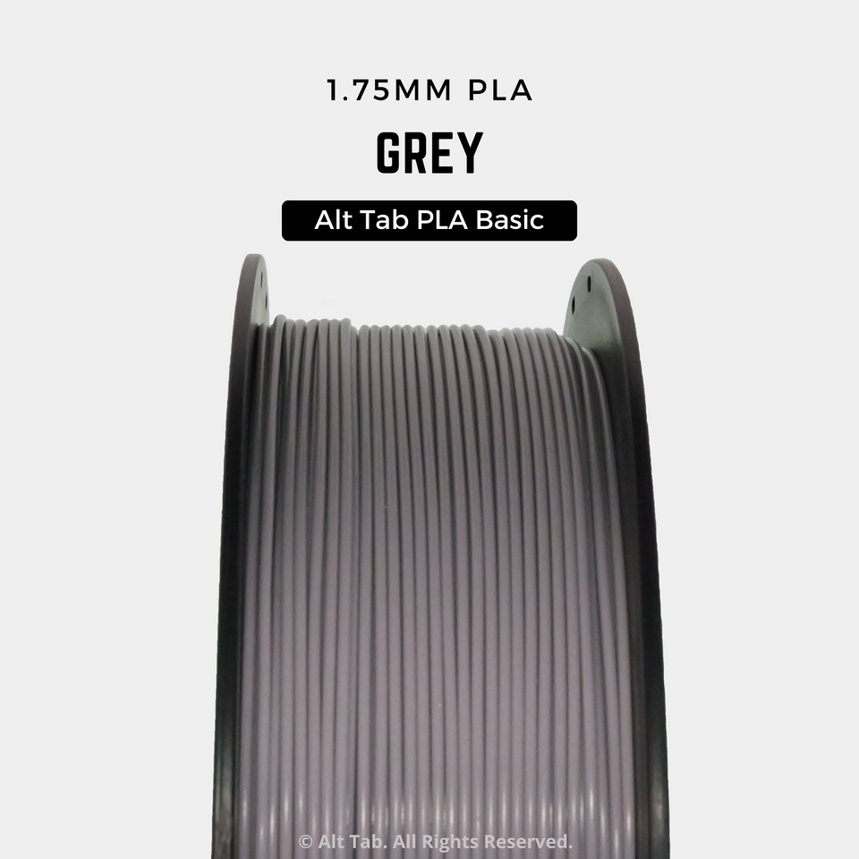 (Local Stock) Basic Grey PLA Filament Basic Series 1.75mm 1kg for 3D ...