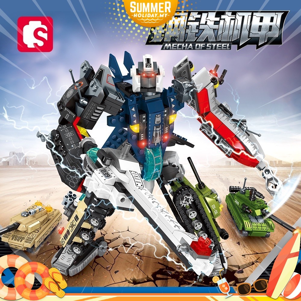 [8 IN 1] Sembo Block 2529 - 2536 Mecha of Steel Series Robot ...