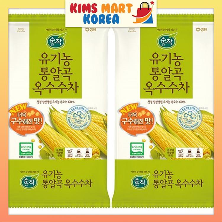 Sempio Sunjak Organic Whole Corn Tea Korean Drink Food 1kg x 2pcs ...