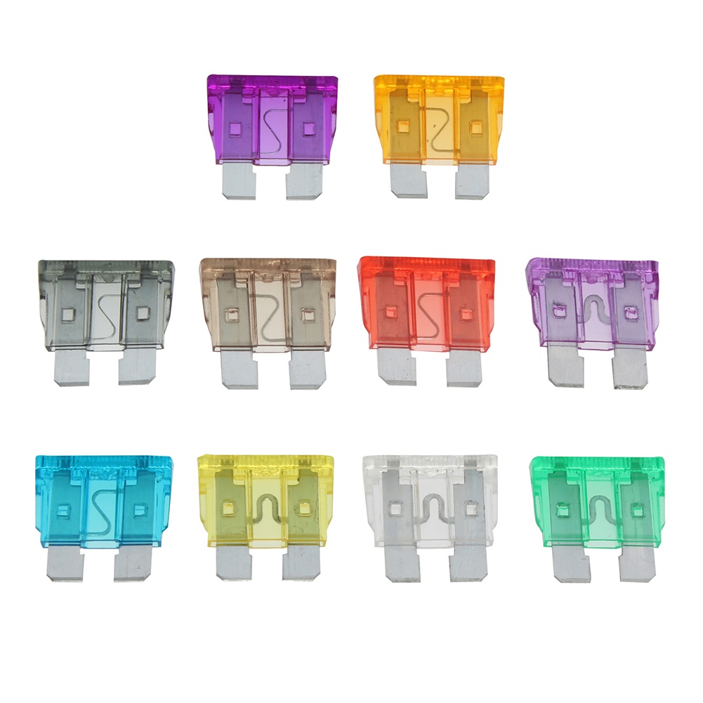 100pcs Car Fuse 15A 20A 25A 30A 35A 10 Types Car Fuse Kits Car Fuse ...