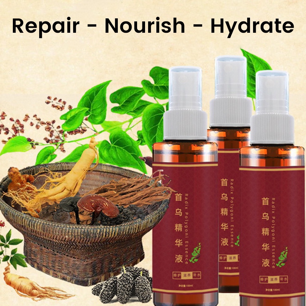 Herbal Gray Hair Spray Polygonum Multiflorum Herbal Extract Hair