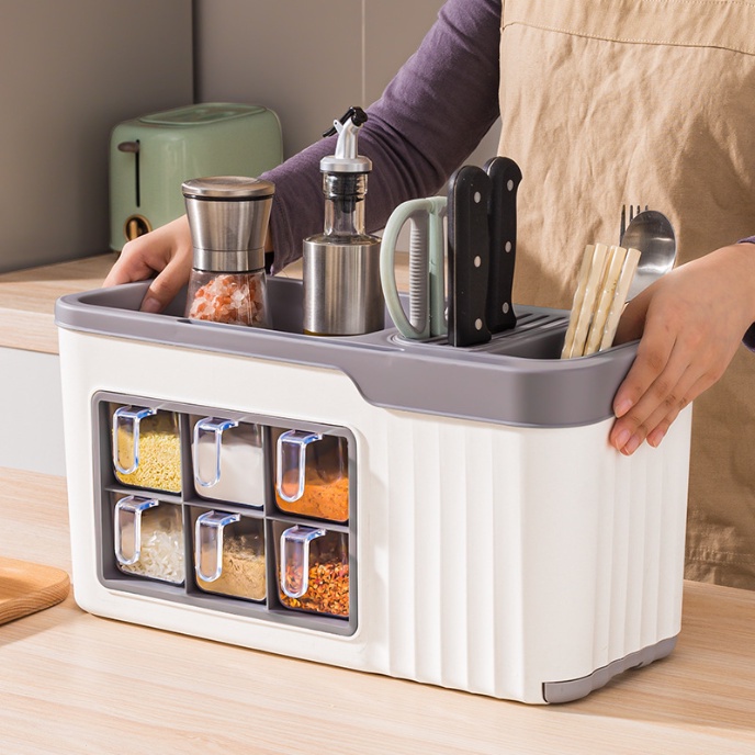 kaikai Bottle Storage Seasoning Box / Multifunction Kitchen Jar Storage ...