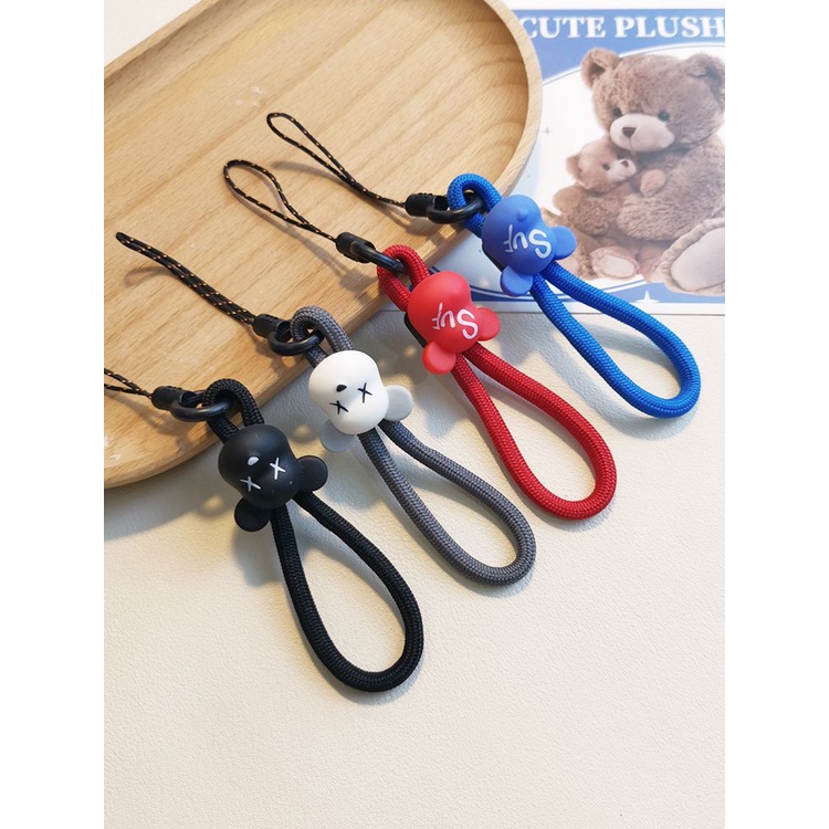 Cute Kaws Universal Mobile Phone Rope Bag Strap Outdoor Nylon Safety ...