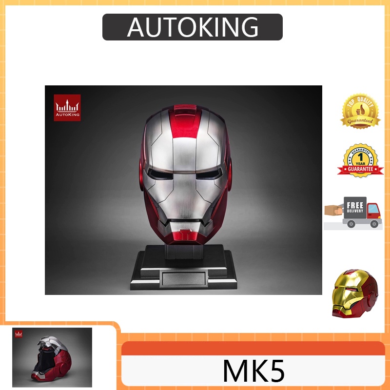 AUTOking MK5 1:1 IRON MAN mark5 MK5 WEARABLE HELMET WITH REMOTE & VOICE ...