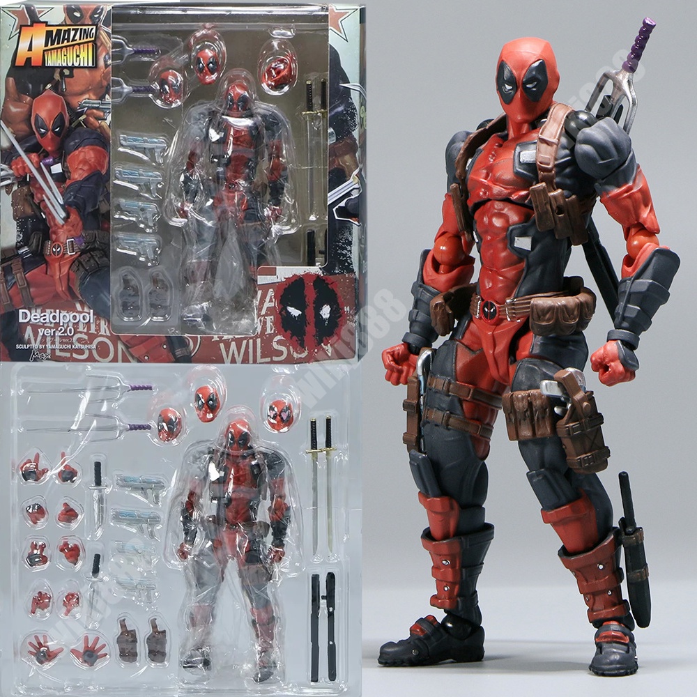 Revoltech Action Figure Deadpool 2.0 025EX Mafex Figma Change Face ...