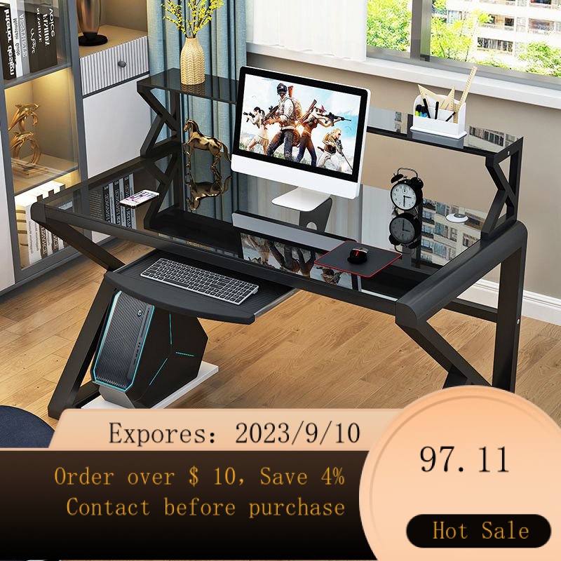 NEW Computer Desk Home Bedroom Desk Bookshelf Integrated Table with ...
