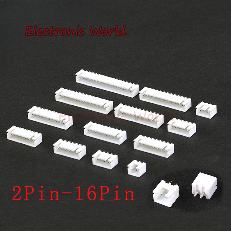 50PCS/Lot XH2.54 Pin Header Connector 2P 3P 4P 5P 6Pin 2.54mm Pitch XH For PCB jst | Shopee ...