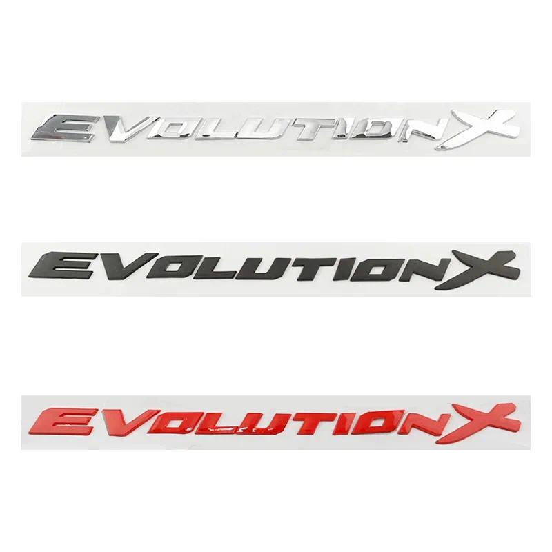 AM 3D ABS Letters Evolution X Rear Boot Trunk Emblem Badge Decals ...