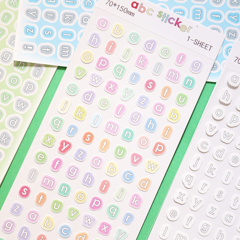GaLiCiCi Gradient Color Series Letter Series Stickers/basic Dialog DIY ...