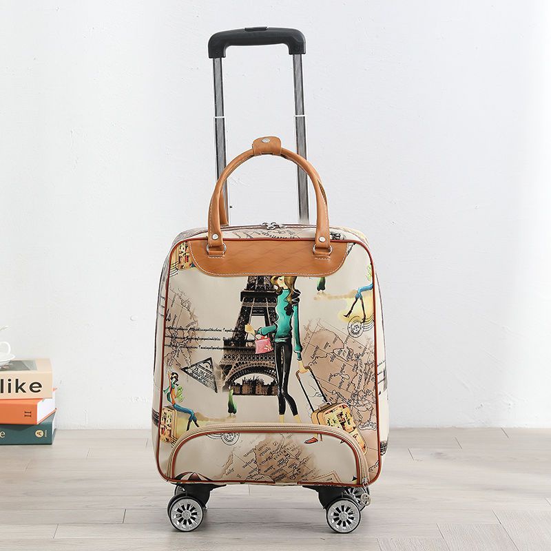 Large-capacity Universal Wheel Trolley Bag Female Short-distance Travel ...
