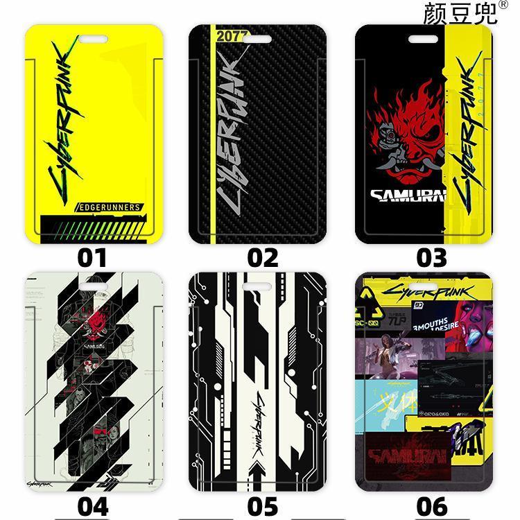 Cyberpunk 2077 Card Set Campus Card Bus Card Holder Factory Access ID ...