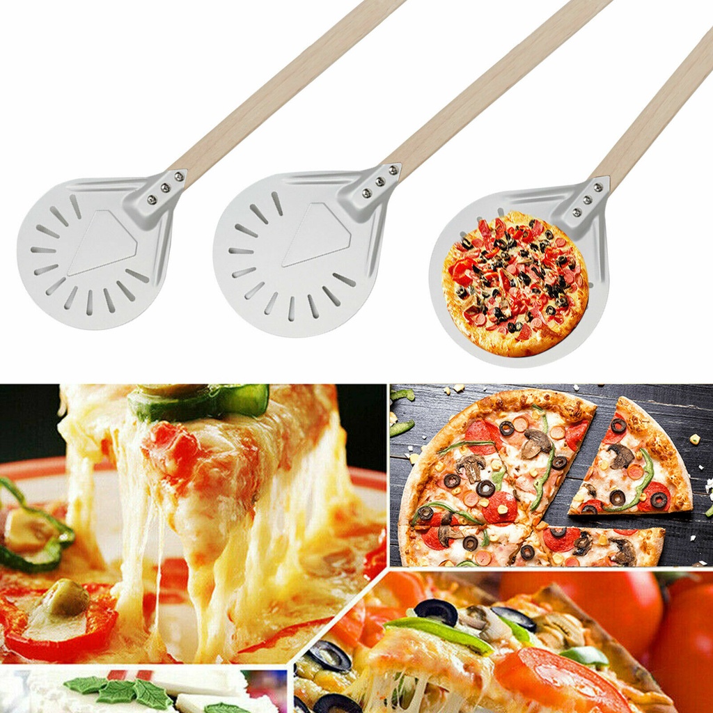 7"/8"/9"/10" Turning Pizza Peel Round Aluminum Metal Non-slip ...