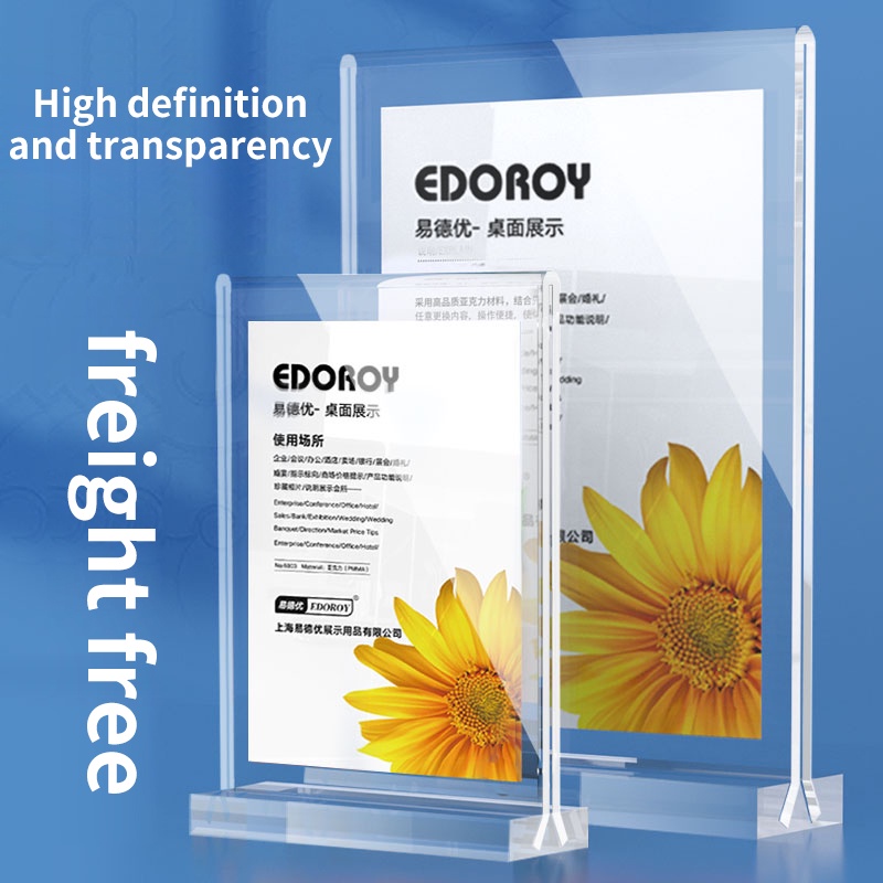 Acrylic Desktop Display Frame Table Card Sign Collection Photo ...