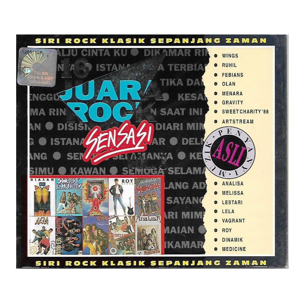 16 Juara Rock Sensasi Vol.3 CD Artist Siri Rock Klasik Sepanjang Zaman ...