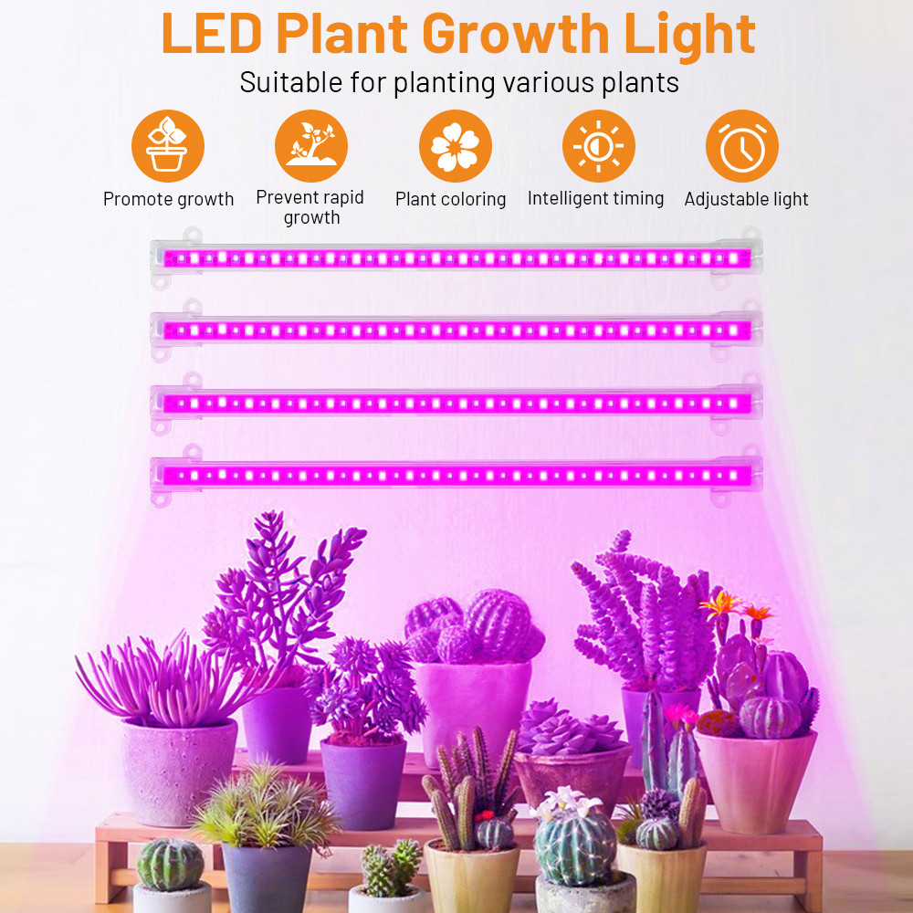 LED Plant Grow Tube Timing Potted Plant Light Intelligent remote ...