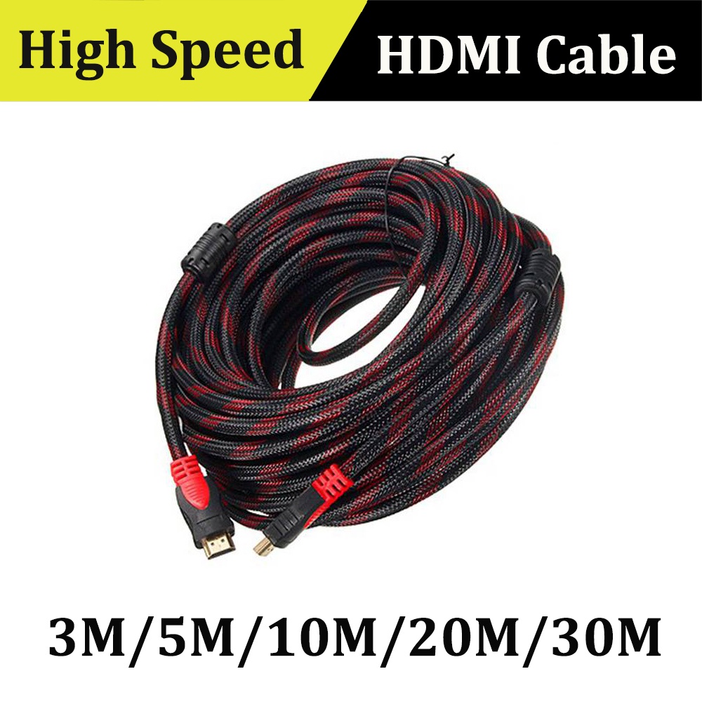3M / 5M / 10M / 20M/30M Full HD 1080P High Speed V1.4 HDMI Cable 3D ...
