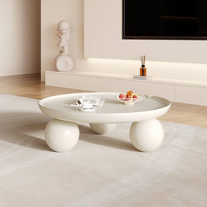 Nordic modern minimalist small family living room 2024 new table cream ...
