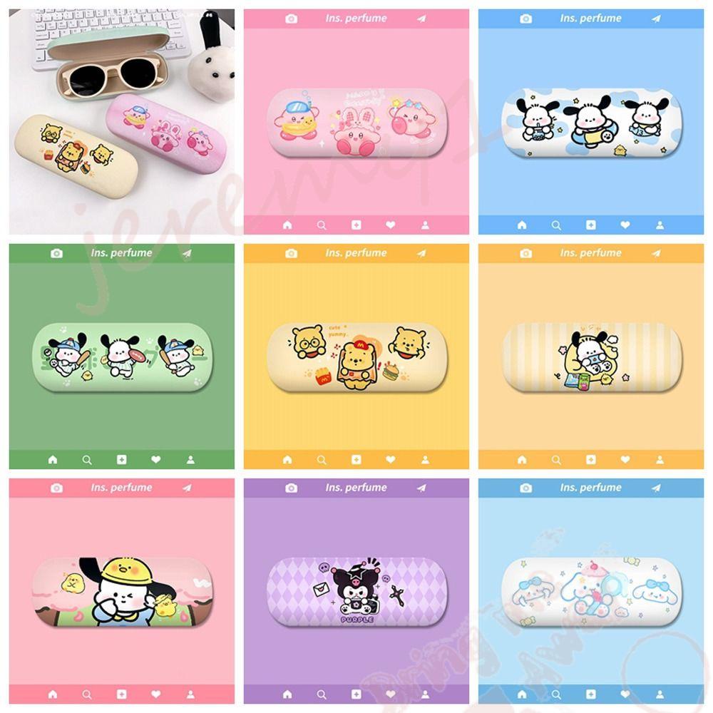 Jeremy1 Kuromi Sunglasses Box My Melody Cinnamoroll Melody Glasses Case Portable Kirby