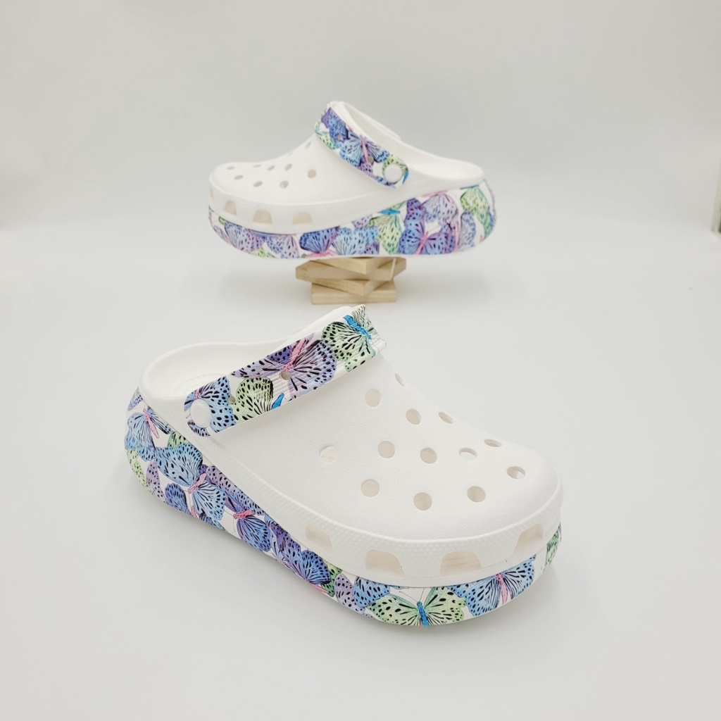 Casual Fashion Shoes Crocs Style Classic Crush Butterfly Clogs (Unisex ...