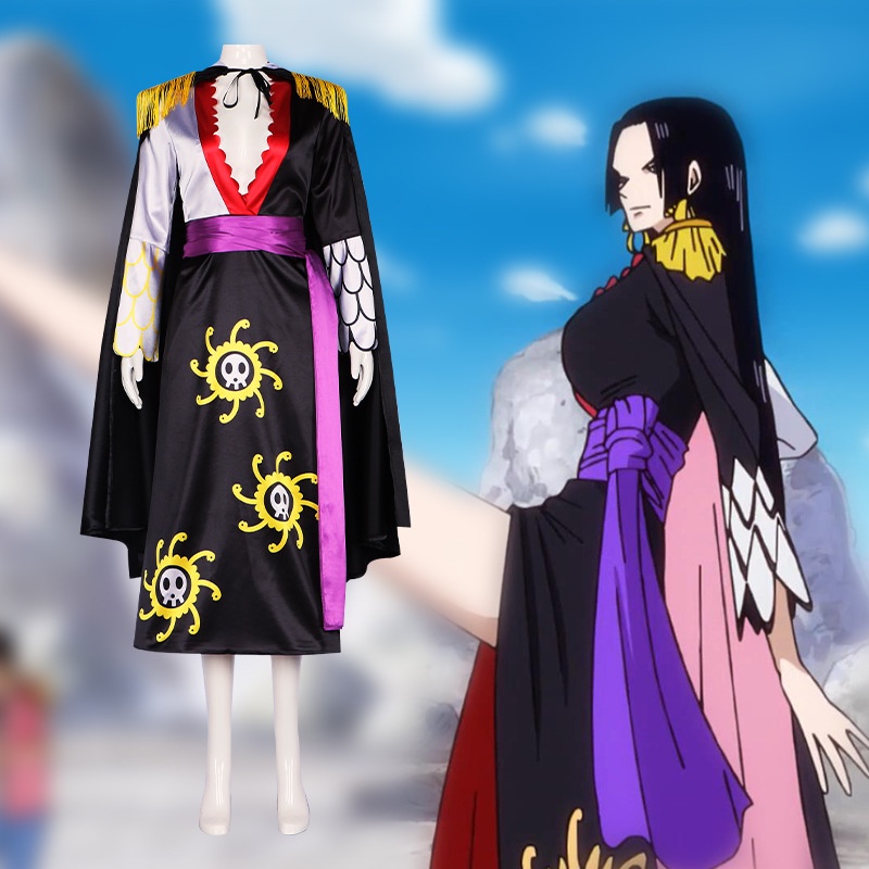 One Piece Snake Princess Boa Hancock Cosplay: Empress Boa Hancock Windy ...