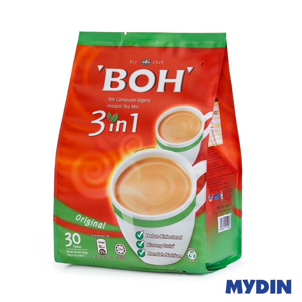 BOH 3 in 1 Instant Tea Mix (30 x 20g) | Shopee Singapore