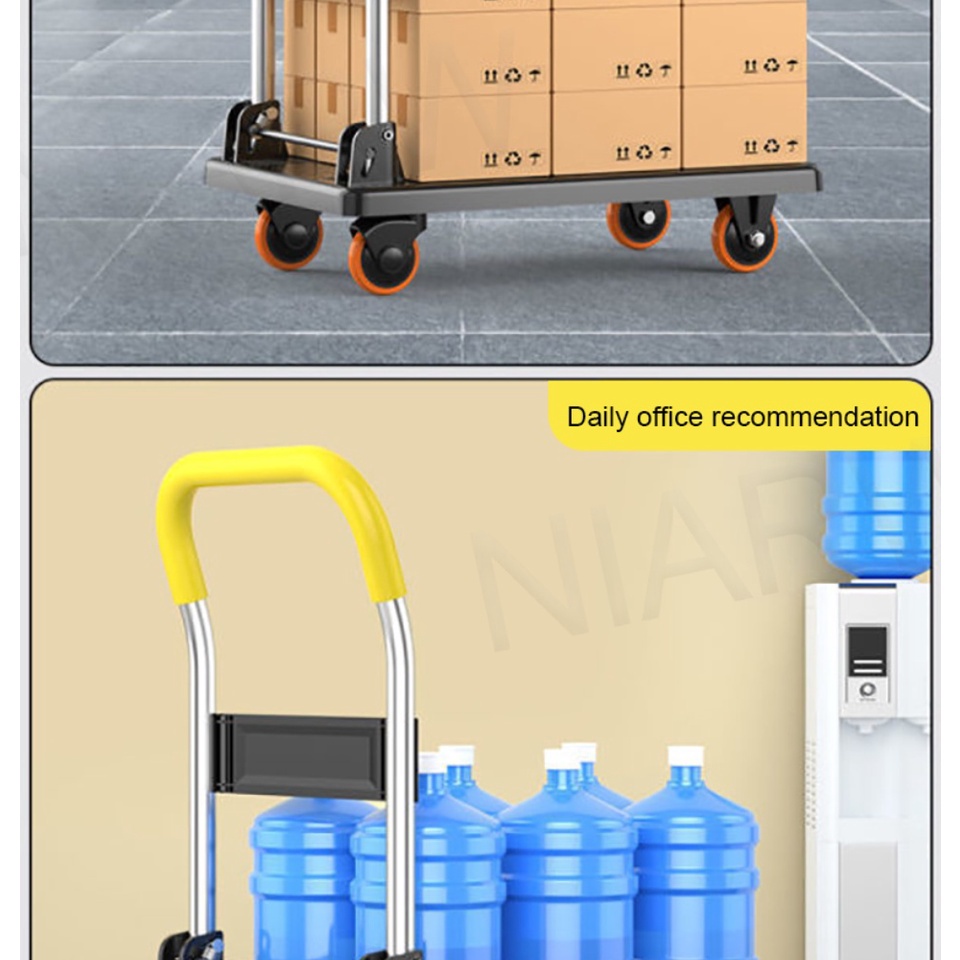 Hand truck Trolley Foldable For Heavy Weight Heavy Duty Push Cart ...