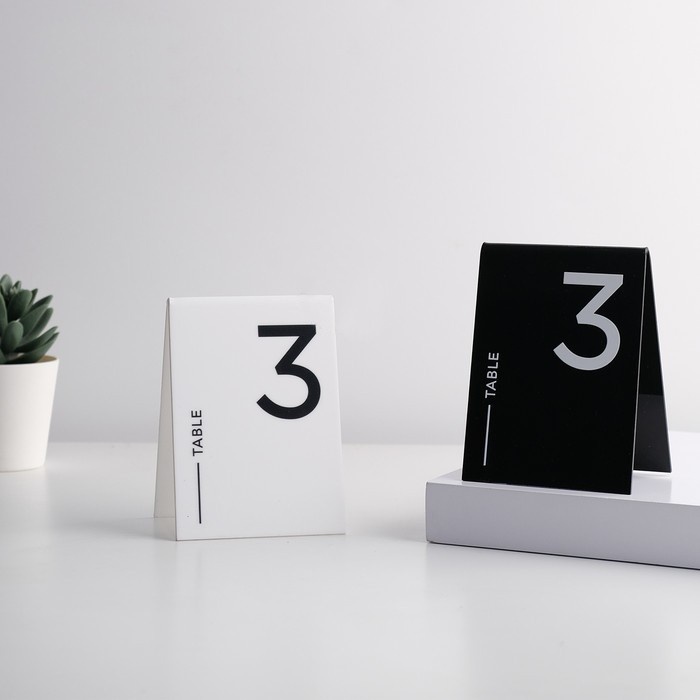 Premium Cafe Table Acylic UV Print - Resto Acrylic Table Number RMUV7 ...