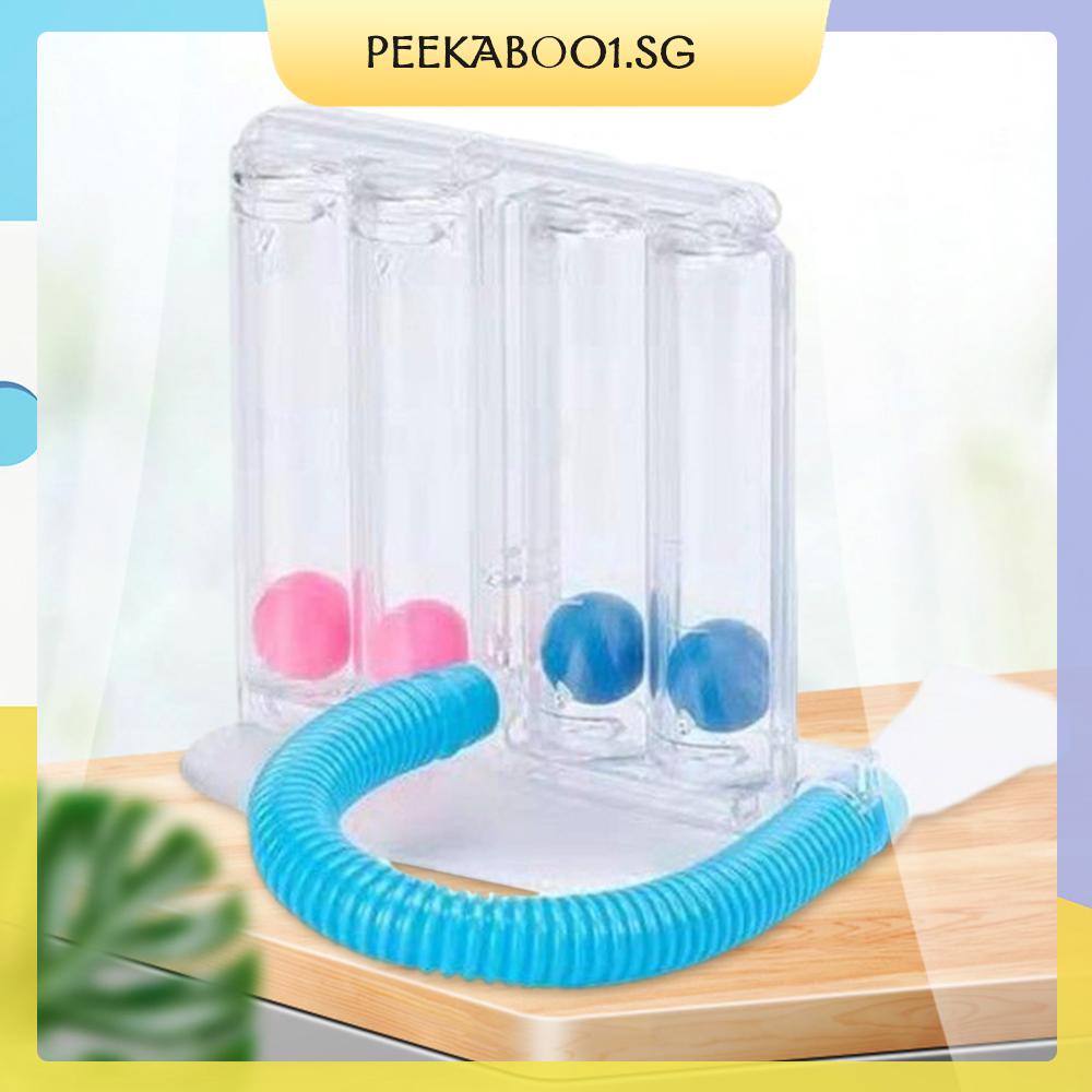 4 Balls Lung Function Breathing Spirometer Trainer Rehabilitation ...