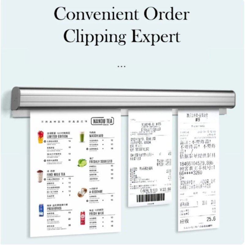 Wall Mounted Restaurant Cafes Pubs Bars Bill Receipt Hanging Rack ...