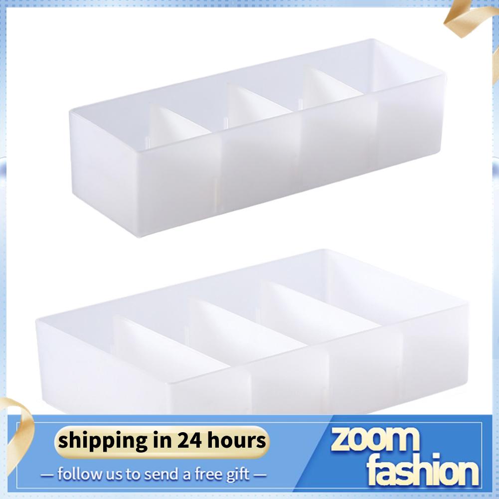 Zoomfashion 4 Section Drawer Organizer Tray with Removable Partition ...