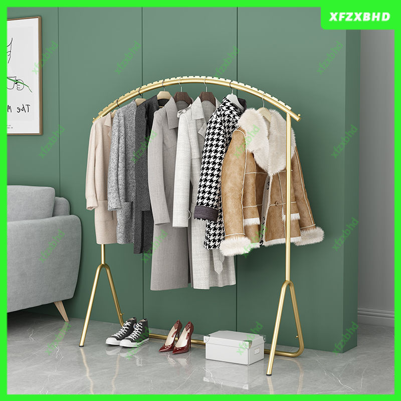 Clothes Rack Floor-standing Bedroom Coat Rack Light Luxury Home Clothes ...