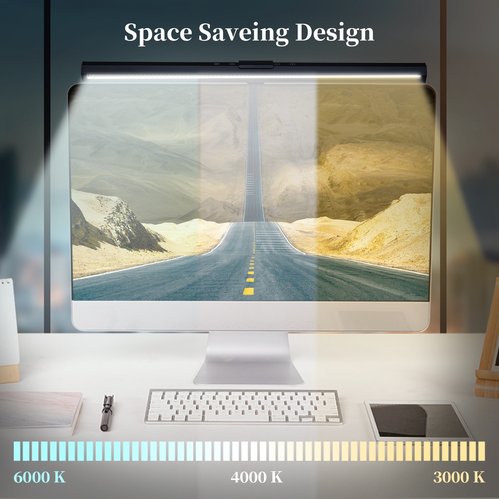 Computer Monitor Light Bar Screen Light e-Reading LED Task Lamp 40CM ...