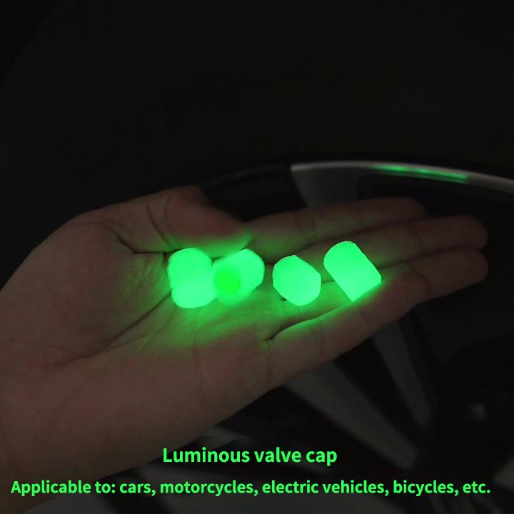 MTB Wheel LED Valve Cap Lights - Glow Tire Caps for Bicycle Decoration ...