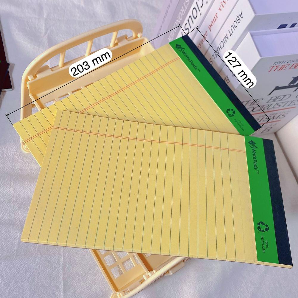 Legal Pads Writing Pads Recycled Paper, 8.5"x 11.75"/7.9*4.9" Wide ...