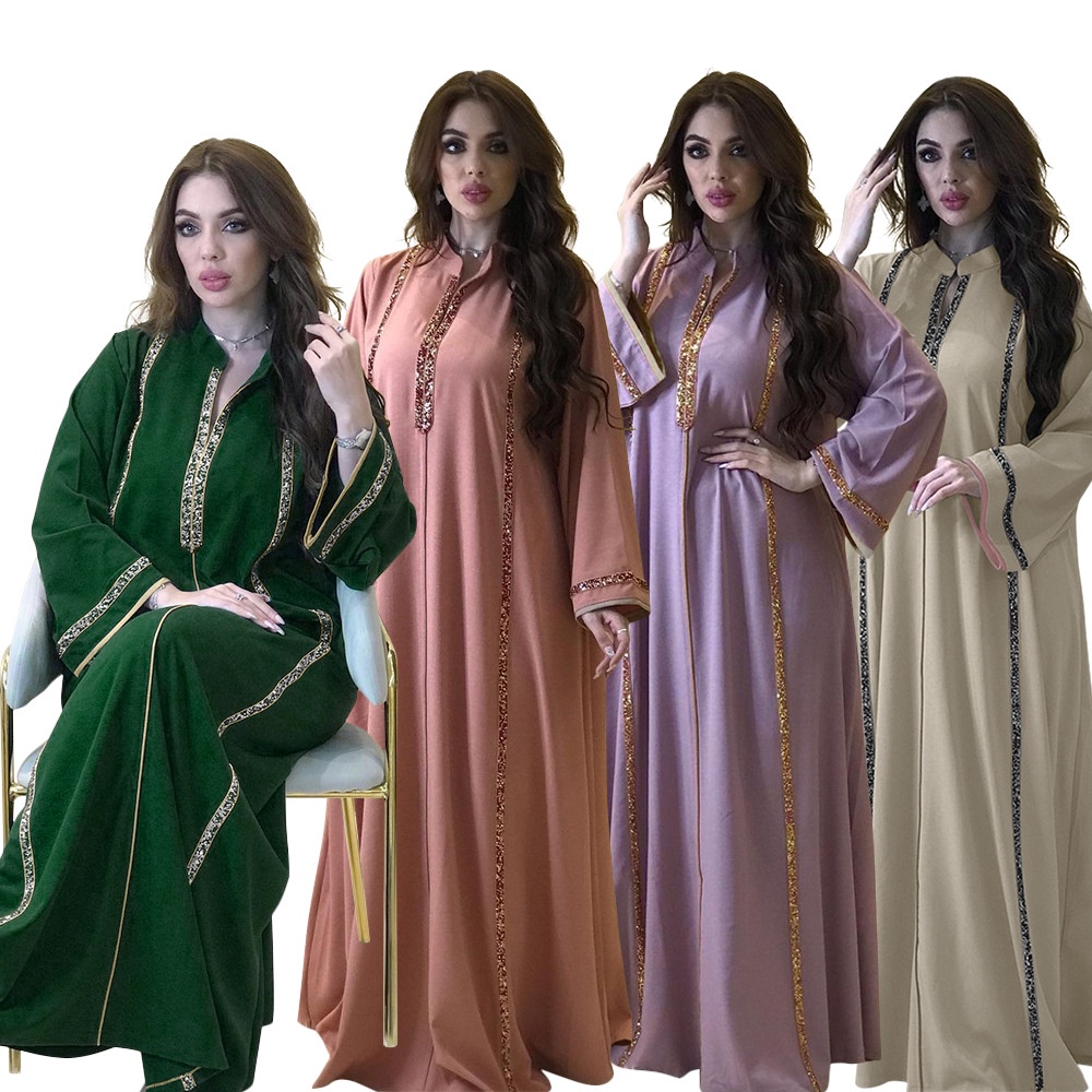 Ramadan Dubai Abaya Plus size maxi dress Islam Arab robe Women Wear ...
