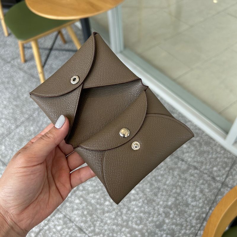 2023 New Style Genuine Leather Palm Grain Leather Coin Purse Cross ...