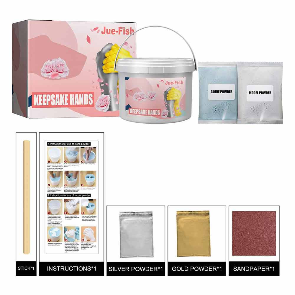 3D Craft Keepsake Hands Casting Hand Molding Kit Plaster Statue Clone ...