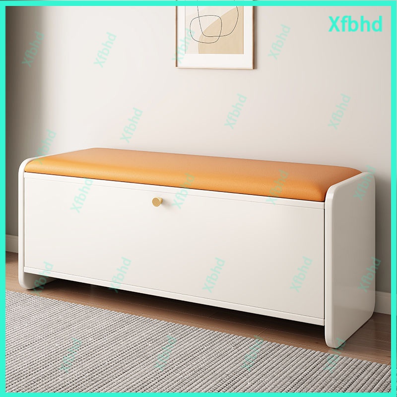 Solid Wood Shoe Changing Stool Can Sit at the Door Tilting Shoe Cabinet ...