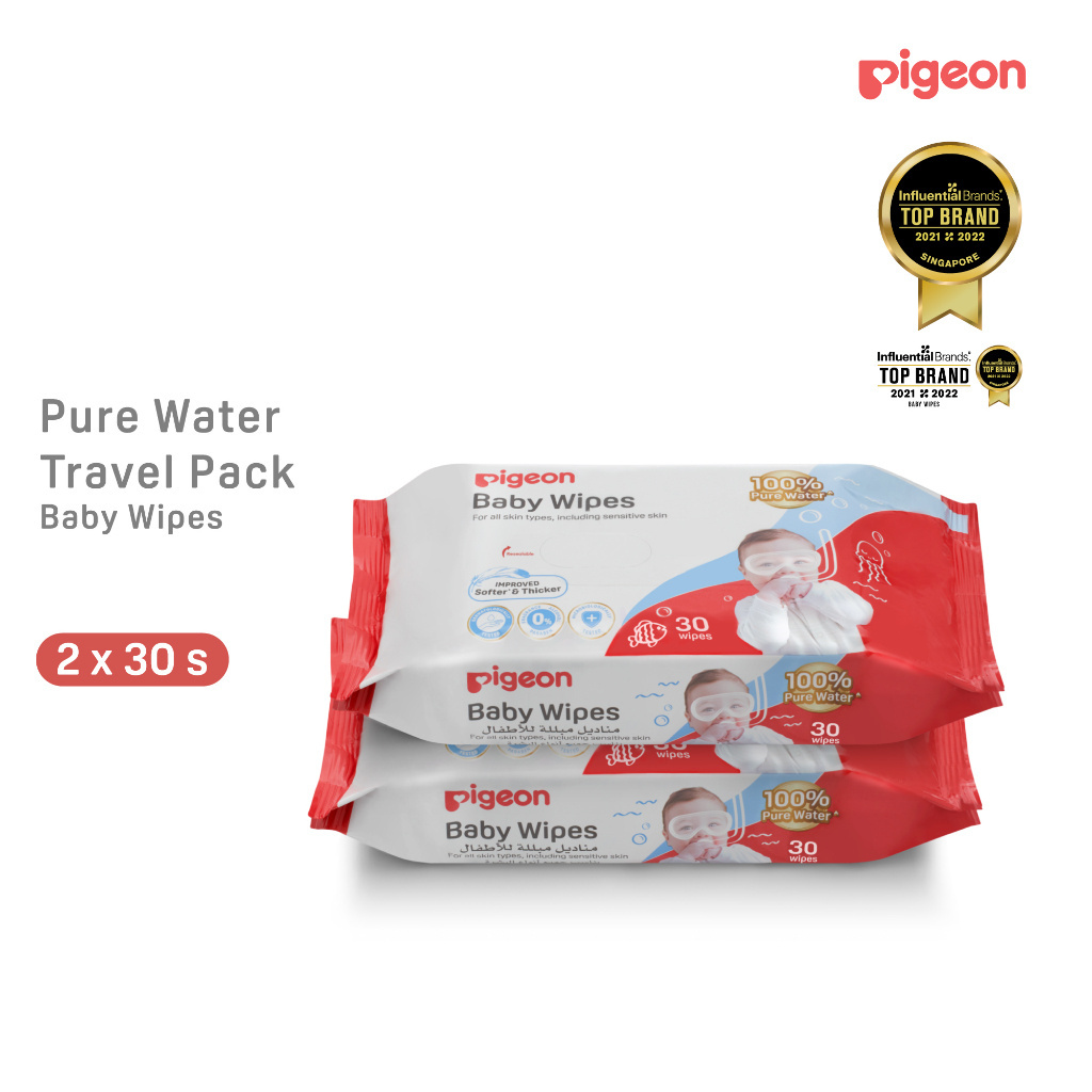 Pigeon Baby Wipes 30 Sheets 100 Pure Water 2In1 Shopee Singapore