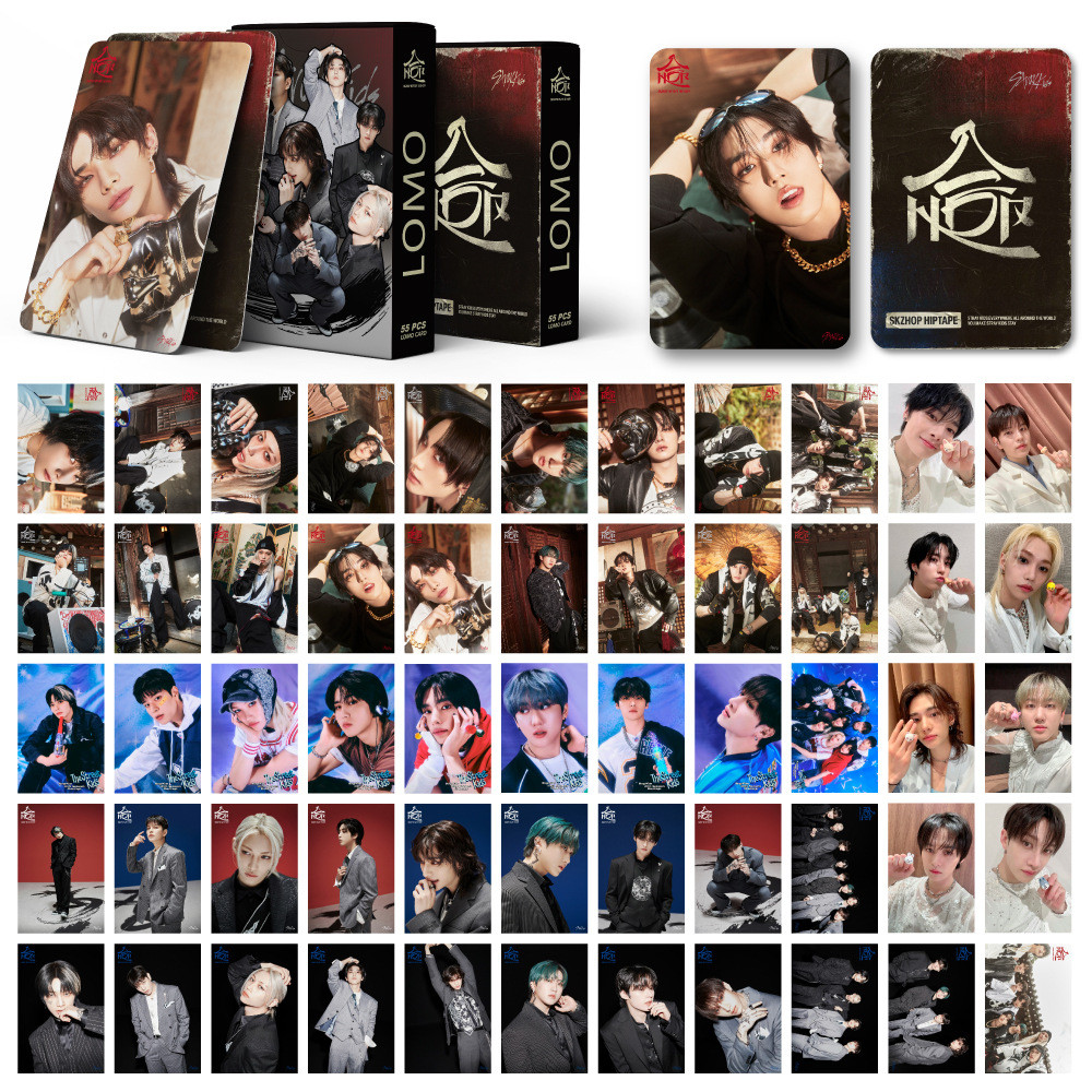 55pcs STRAY KIDS SKZ HOP Lomo cards Rock Star FANMEETING SKZ’S MAGIC ...