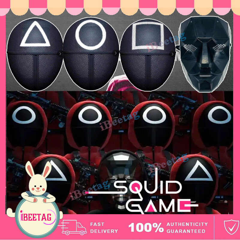 Squid Game Square Circle Triangle Mask Korean TV Series Halloween Party ...