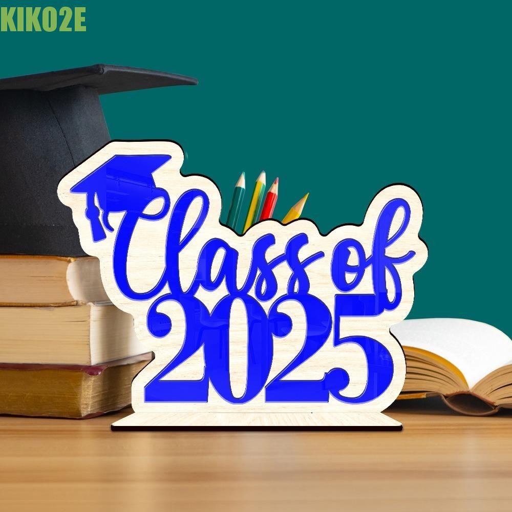 KIKO2E 2025 Graduation Sign, Multi-color Class of 2025 Wooden ...