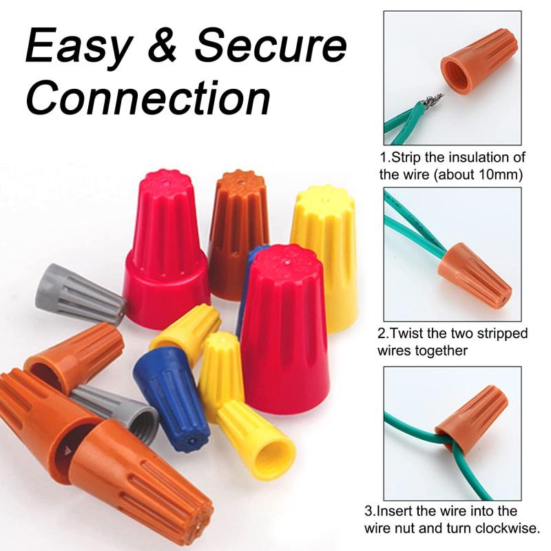 25/50/80pcs Quick Wire Connector Colorful Electrical Insulated Crimp ...
