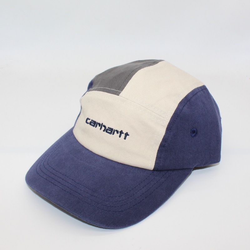 Breathable Cotton Soft Top Five Panel Retro Curved Hat Letter Men's and ...