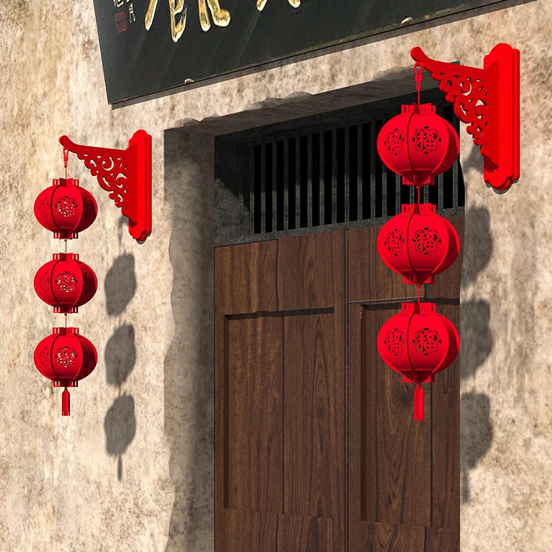 2025 CNY Lantern Non-woven Fabric Hanging Lanterns Chinese New Year ...