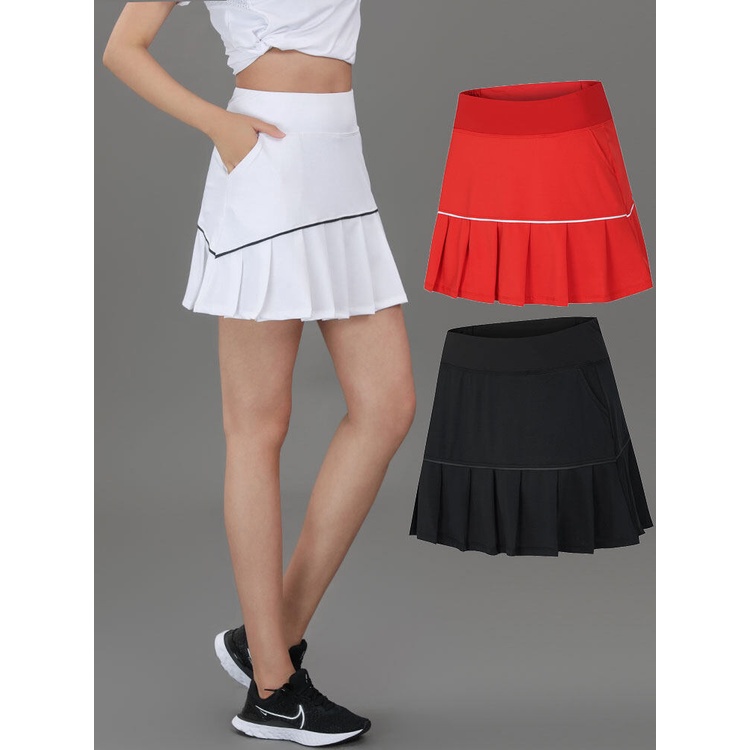 Women's Mini Pleated Tennis Skirt Golf Athletic Skort Workout Marathon ...